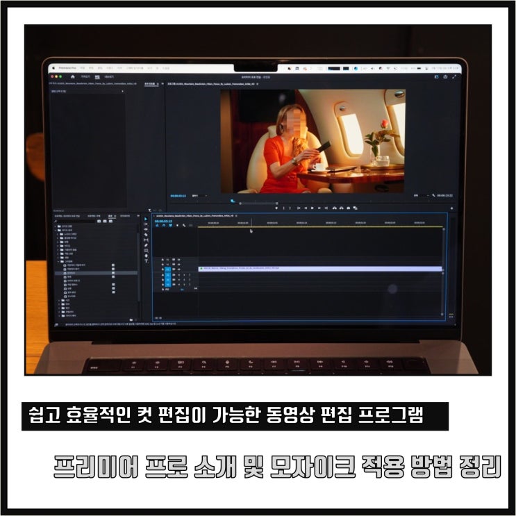 동영상 편집 프로그램 영상 편집 어플 프리미어 프로로 얼굴 모자이크 처리하기 Ft 단축키 네이버 블로그