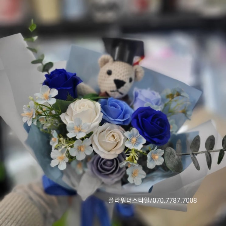 인형꽃다발 학사모 마이멜로디시나몬발표회졸업식인형꽃다발 일산꽃집플라워더스타일 네이버 블로그