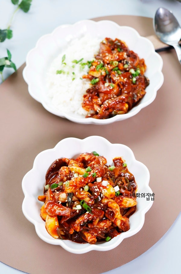 편스토랑 류수영 오징어볶음 오징어덮밥 레시피 어남선생 매운 오징어볶음 양념 만들기 네이버 블로그