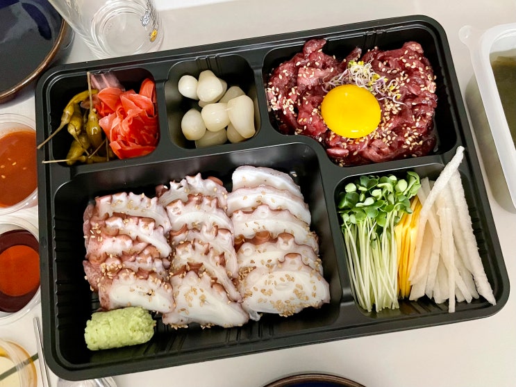 인천 동춘동 육회 포장 배달 맛집 육회야문연어 본점 네이버 블로그