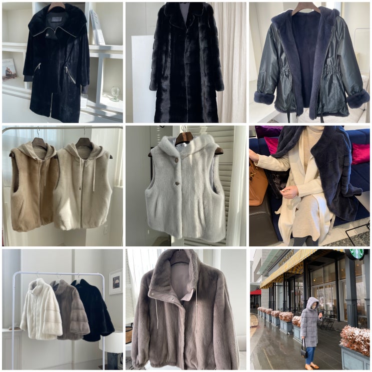 밍크 세일 마켓 시즌 마지막 역대급 Sale ♥플럭 밍크코트 후드 밍크베스트 리버시블 밍크코트 밍크재킷 바로