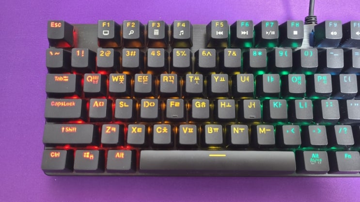 앱코 기계식 게이밍 키보드 레인보우 무빙LED K570 청축 구입 : 네이버 블로그