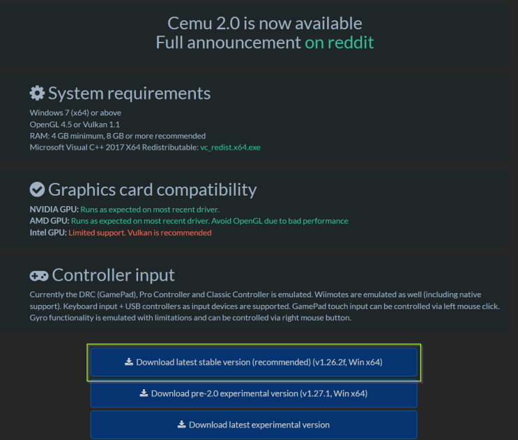 CEMU 에뮬레이터 설정 방법 : 네이버 블로그