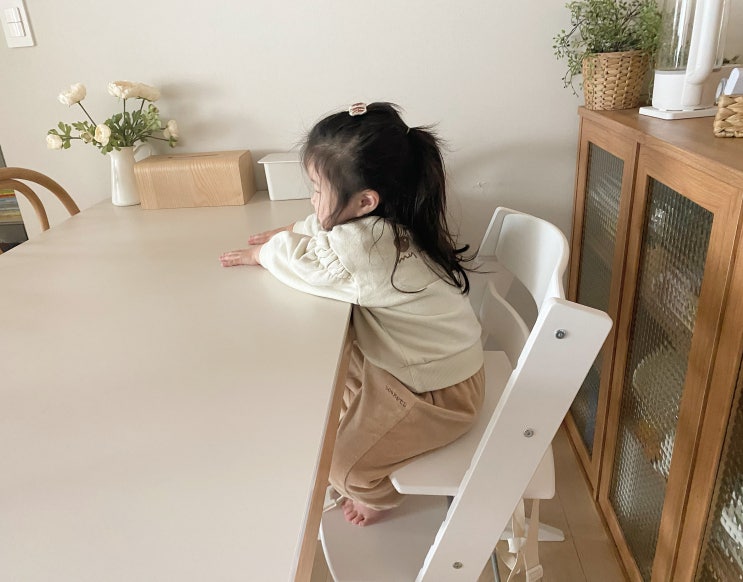 아기원목식탁의자 고이터 하이체어 사용후기 네이버 블로그