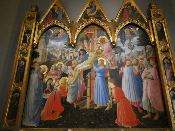 프라 안젤리코(Fra Angelico) - 십자가에서 내려지심(Deposition of Christ), Sala dell'Ospizio dei Pellegrini ...