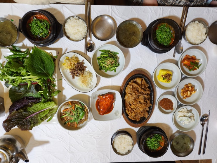 경주 쌈밥 맛집 여러가지 쌈 채소를 한 번에 먹을 수 있는 우렁각시쌈밥 네이버 블로그