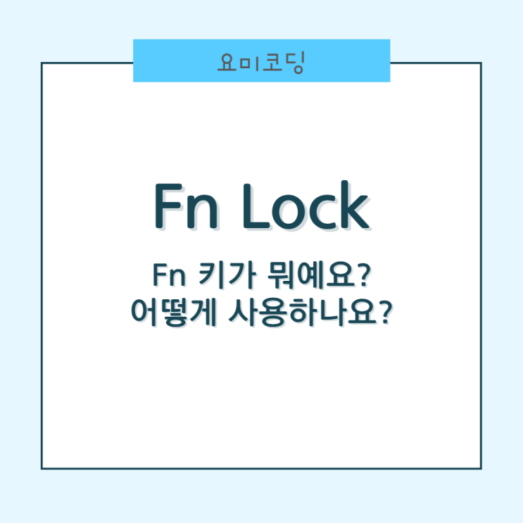 Fn키가 뭐예요? Fn Lock 사용방법 : 네이버 블로그