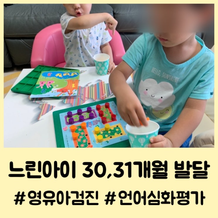 생후 3031개월 발달 느린아이 영유아검진 의사선생님과 언어 심화평가 상담내용 첨부 말 못하는 아이 네이버 블로그