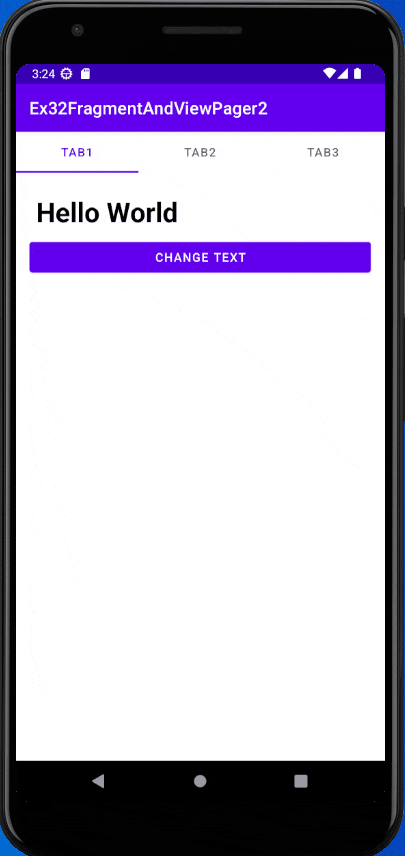 안드로이드 - 프래그먼트 ( Fragment ) → 탭 레이아웃 ( TabLayout ), 뷰페이저2 ( ViewPager2 ...