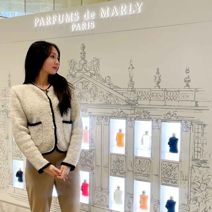 퍼퓸 드 말리 롯데백화점 에비뉴엘 팝업스토어에서 머스크향수 선물추천 : 네이버 블로그