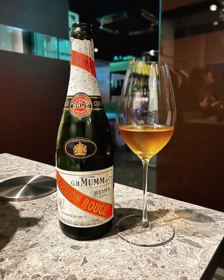 G.H. Mumm, Cordon Rouge Brut NV in 80's (멈, 꼬동 루즈 브뤼) : 네이버 블로그