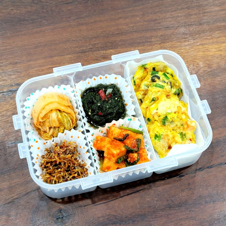 도시락 (Homemade lunch box) - 2304 팽이버섯해물전 : 네이버 블로그