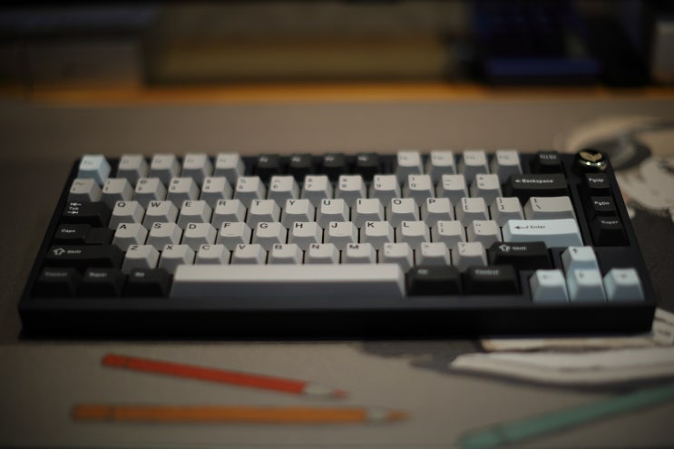 Qwertykeys QK75 Blue x GMK Rainy Day : 네이버 블로그