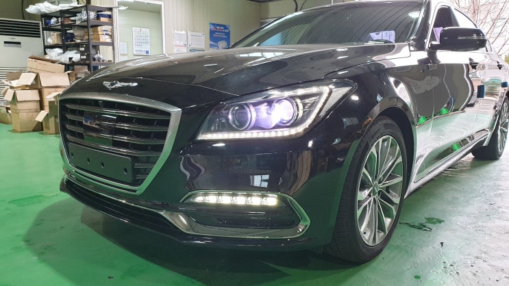 제네시스 DH 차량에 G80 세단 앞범퍼로 변신! : 네이버 블로그