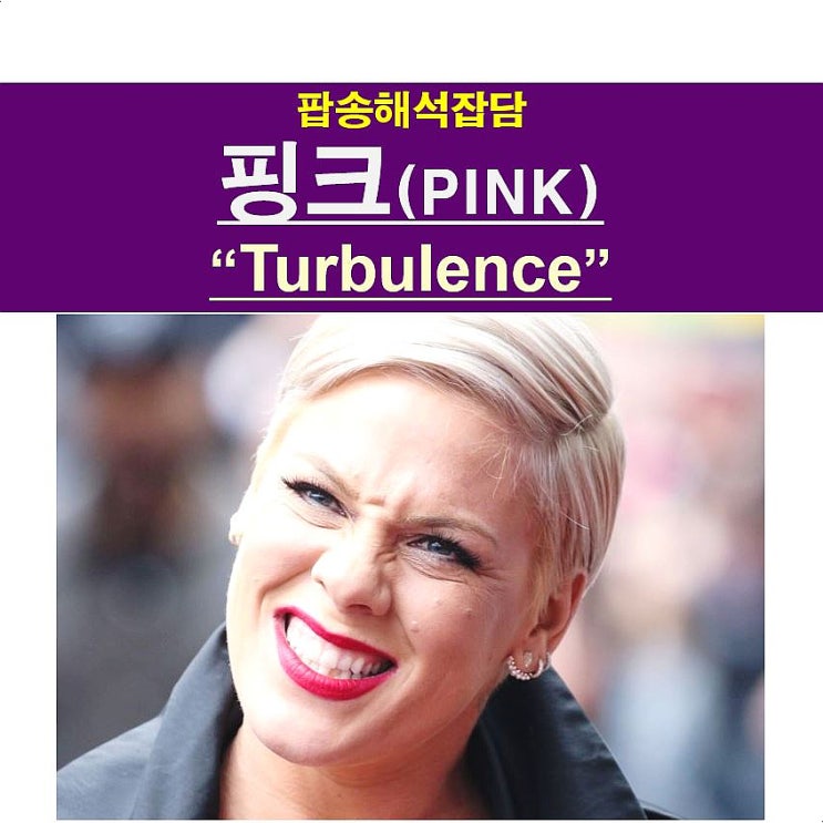 팝송해석잡담::핑크(PINK) "Turbulence" 인생은 난기류 : 네이버 블로그