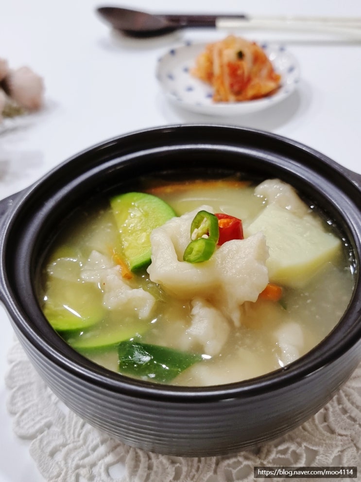 감자수제비 만들기 쫀득한 밀가루 반죽 비율 숙성 보관 수제비 만들기 네이버 블로그