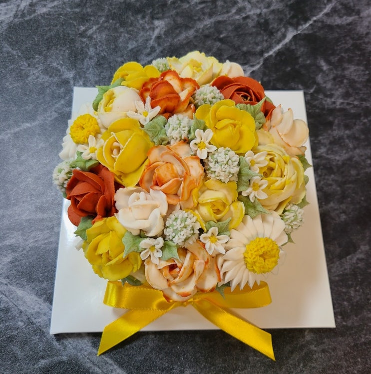 구미 옥계 꽃다비 앙금플라워 떡케이크 1호 후기, 수제 기념일 생일케이크 추천! : 네이버 블로그