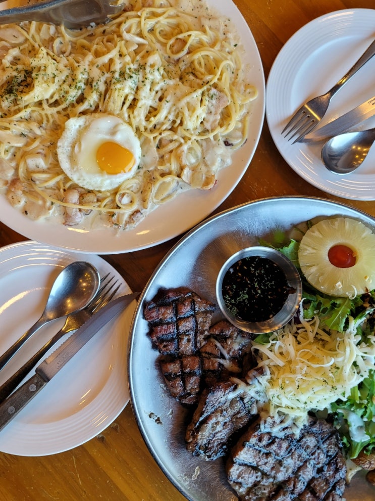 일산 웨스턴돔 맛집 오말리 가성비 좋은 파스타 스테이크가 찐맛집 네이버 블로그