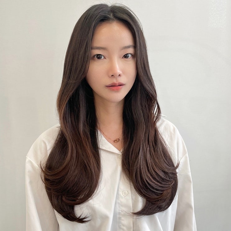 성신여대미용실 무거운긴머리 레이어드펌으로 S컬펌 잘 어울리는 스킨브라운염색 네이버 블로그