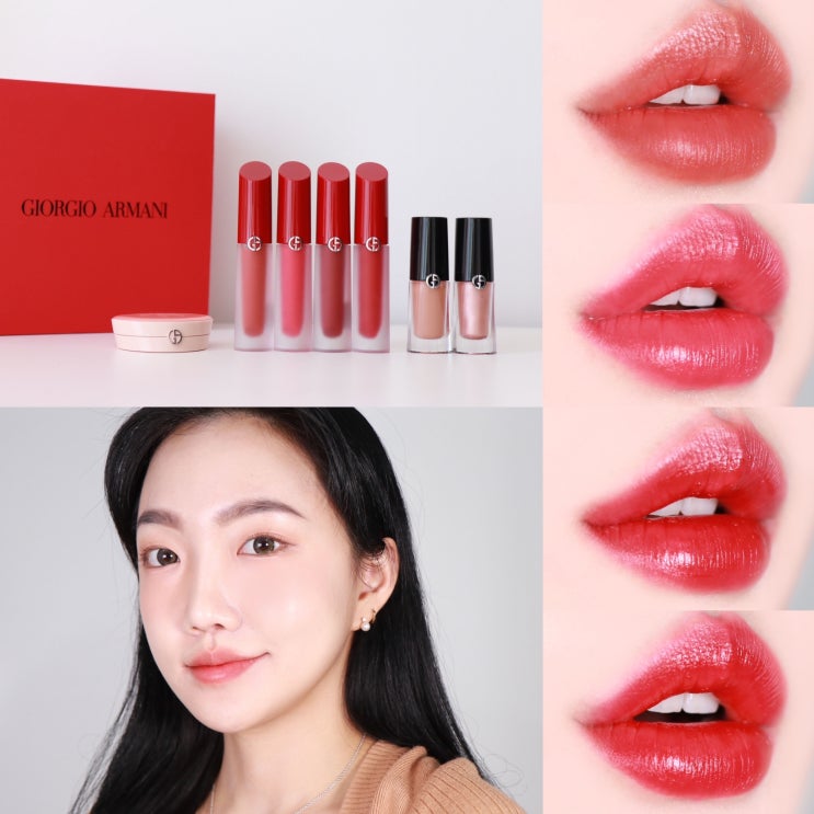 조르지오 아르마니 세럼틴트 립마에스트로 사틴로 완성한 웜톤 스프링 메이크업 네이버 블로그