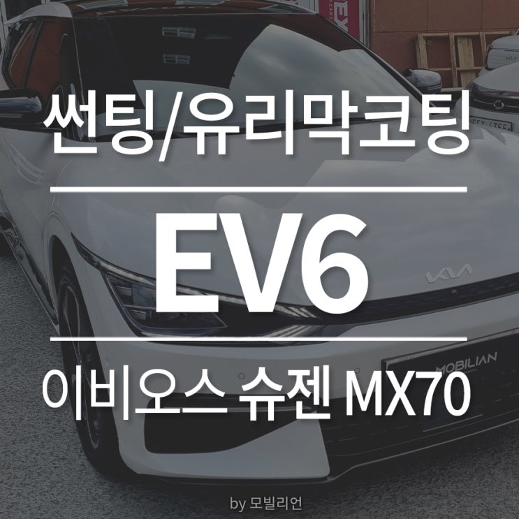 EV6 의정부썬팅 슈젠 MX70과 유리막코팅으로 드레스업업 : 네이버 블로그