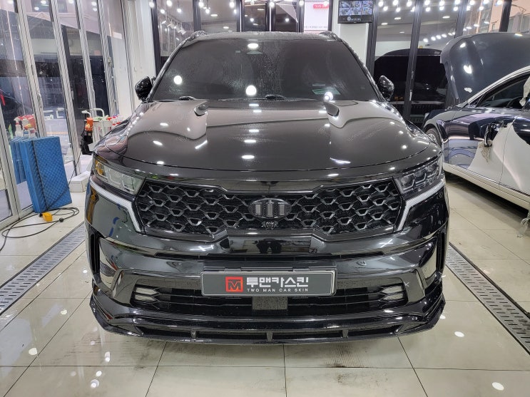 [기아 쏘렌토] 본넷PPF 로 블랙 도장 관리를 수월하게! / mq4본넷PPF / 디퓨저 블랙 랩핑 : 네이버 블로그