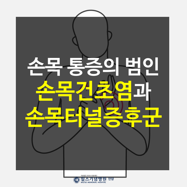 평촌정형외과 손목 통증의 범인 손목건초염 And 손목터널증후군│안양윌스기념병원 네이버 블로그