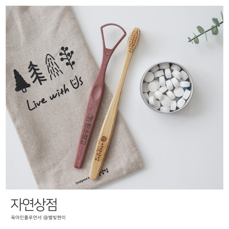 자연상점 친환경 나무칫솔 고체치약 제로웨이스트 드디어 시작 네이버 블로그