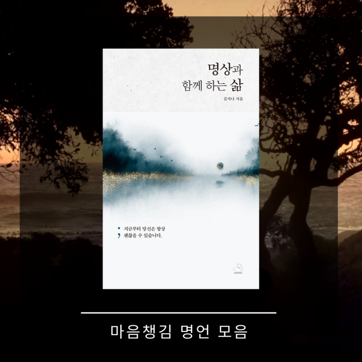 마음챙김 명언 모음 ㅣ 추천 책 명상과 함께 하는 삶 좋은 글귀 네이버 블로그