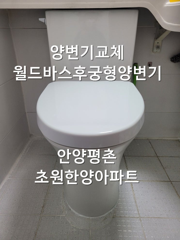안양평촌변기교체 평촌초원한양아파트후궁형양변기시공 월드바스벽배수형양변기 변기금으로 인한 교체 네이버 블로그