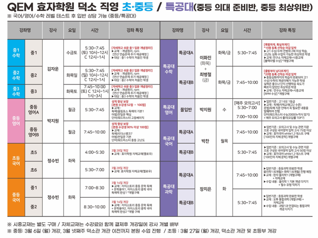 💎 덕소qem효자학원 초중등특공대반 설명회💎 설명회 후기 및 간단요약 네이버 블로그