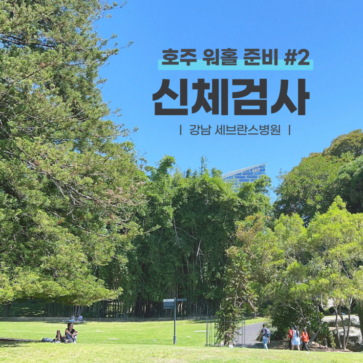 호주 워홀 준비 Ⅱ 워홀 신체검사 강남 세브란스병원 비자 승인 네이버 블로그