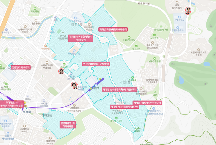 예비공지 거여마천뉴타운314 및 한남뉴타운317 재개발 실전임장 네이버 블로그