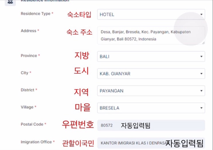 발리 발리 입국서류준비 발리도착비자신청 트래블월렛발급 영문 코로나 백신접종증명서 모바일발급 세관qr코드발급