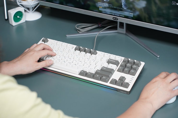 특주축 텐키리스 기계식 게이밍 키보드 앱코 AN06F TKL PBT 리니어 타입 후기 : 네이버 블로그