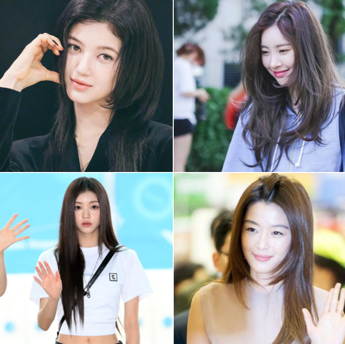 앞머리 없는 여자 긴머리 층내기 숱치기 종류레이어드컷 허쉬컷 슬릭컷 네이버 블로그