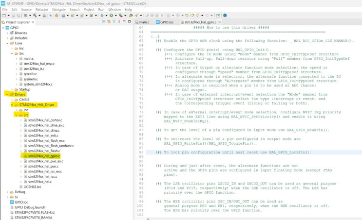 STM32F4 GPIO HAL함수 : 네이버 블로그