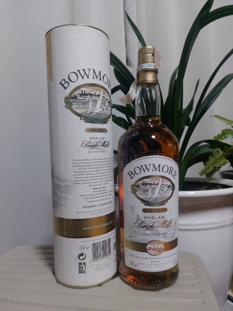 Bowmore SURF 1000ml 40% in 2004 : 네이버 블로그