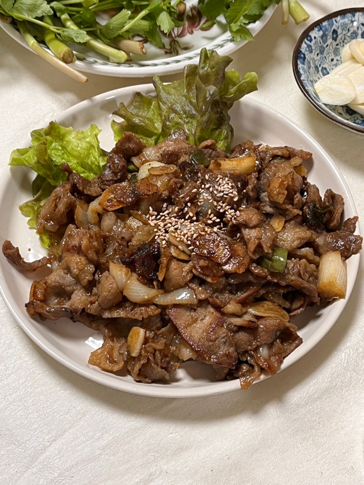 오뚜기 밀키트 돼지불백 제육볶음 로제닭갈비 닭갈비로 간단하게 저녁 준비 완성 네이버 블로그