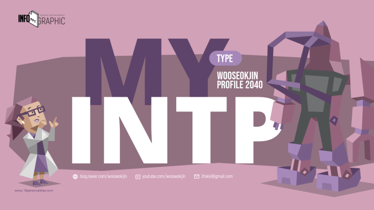 PPT 나눔 39_INTP 논리술사 사색가 MBTI 16개 성격유형 자기소개 발표 템플릿 무료 다운로드, 신입사원 대학생 면접 파워포인트 피피티 슬라이드디자인, 우석진 정보 ...