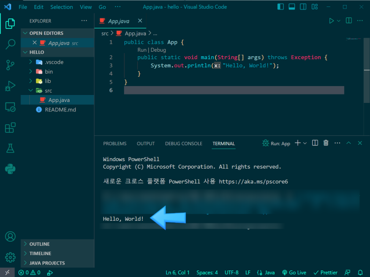 윈도우에서 VSCode로 Java 실행 세팅하는 방법 : 네이버 블로그