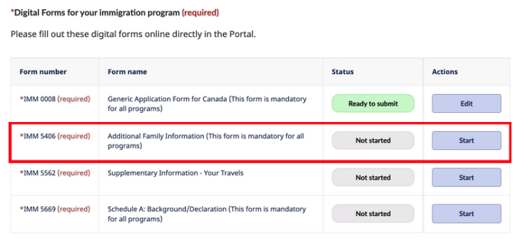 캐나다 배우자 초청 영주권 4. 디지털폼 IMM 5406 : 네이버 블로그