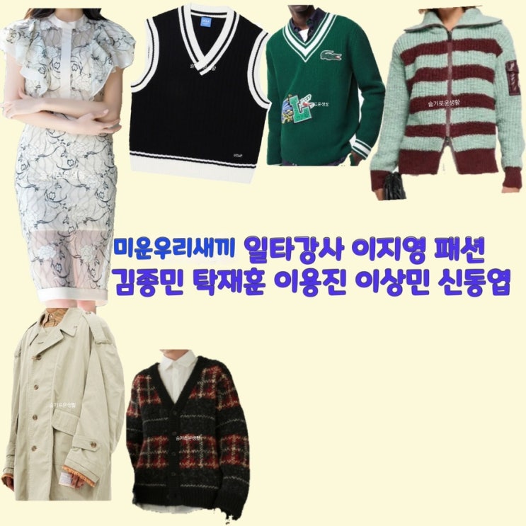 일타강사 이지영 미운우리새끼333회 김종민 탁재훈 이용진 이상민 신동엽 원피스 니트 자켓 가디건 조끼 옷 패션 네이버 블로그