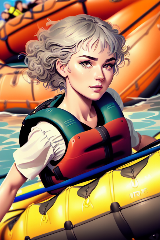 행동 : rafting _ AI 그림 Prompt 단어장 : 네이버 블로그