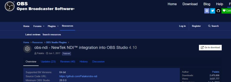 OBS에 NDI 영상 입력 가능하게 설정(셋업)하는 방법~ : 네이버 블로그