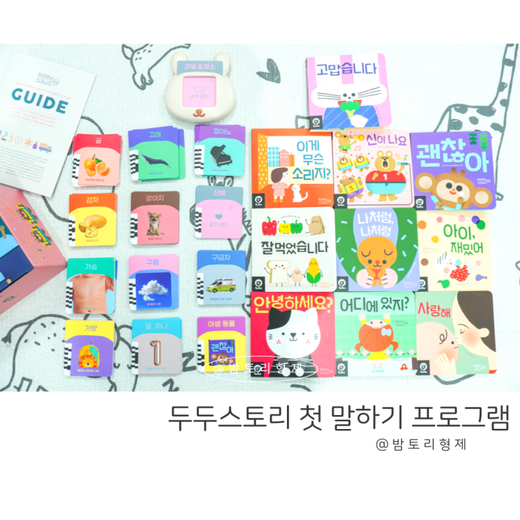 두두스토리 베이비세즈 첫 말하기 프로그램 돌아기책 아기낱말카드 한글교구 네이버 블로그