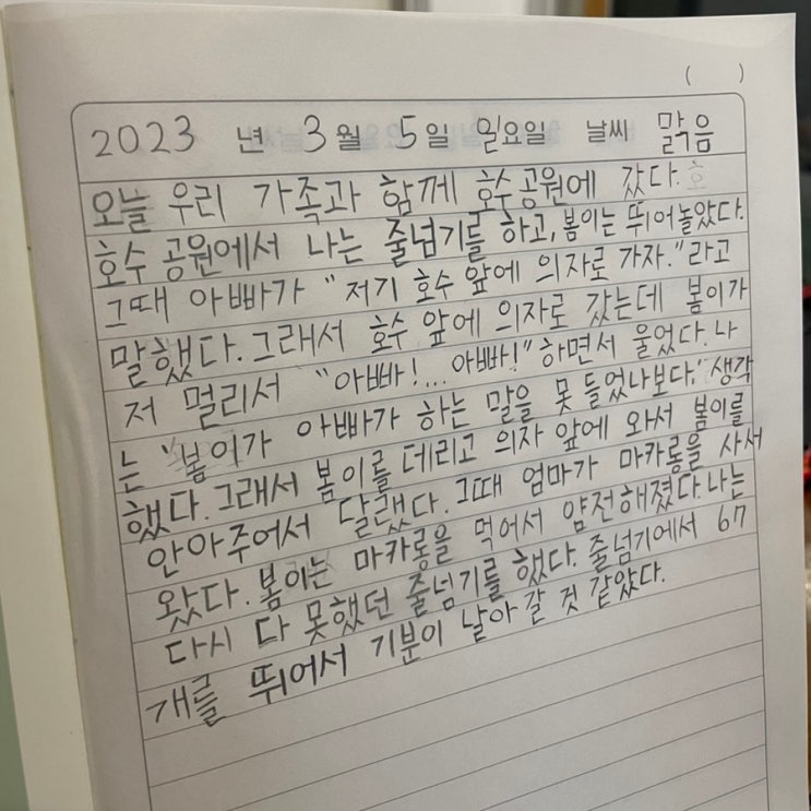 어디든 학교 초등학생 일기쓰기 한 번만 봐도 놀랍게 변해요 네이버 블로그