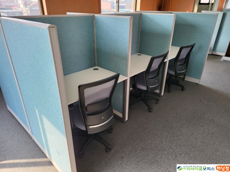 의정부사무실 중고티엠책상,파티션 설치 : 네이버 블로그