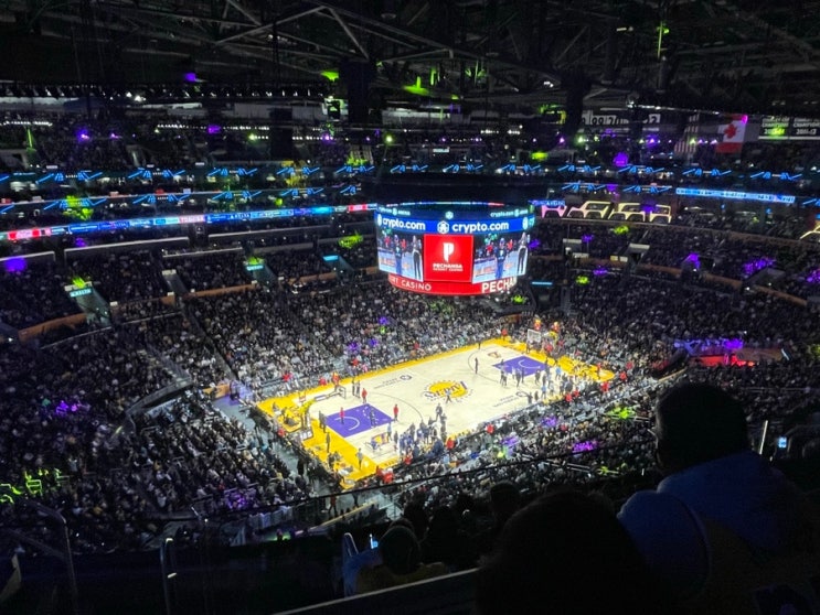 미국 La여행 미국프로농구 Nba La 레이커스 Vs 골든스테이트 워리어스 르브론 제임스 직관 내돈내산 후기 네이버 블로그