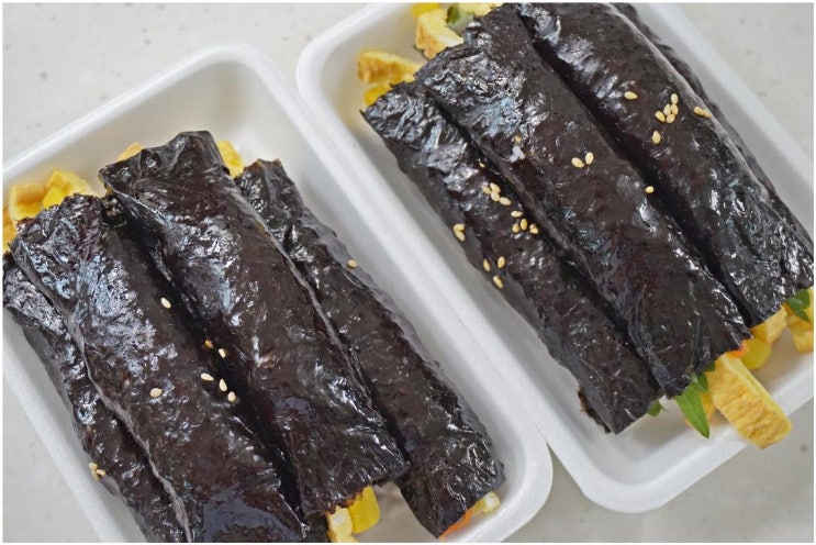 시흥 장현동 애플꼬마김밥 오리지널 참치 포장후기 네이버 블로그